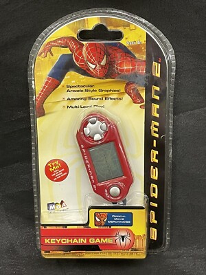 2004 Marvel Spiderman 2 Keychain Game Electronic Spider-Man Movie ...