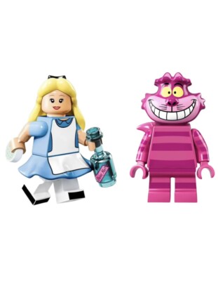 LEGO Disney Series 1 Alice In Wonderland & Cheshire Cat Minifigure Lot ...