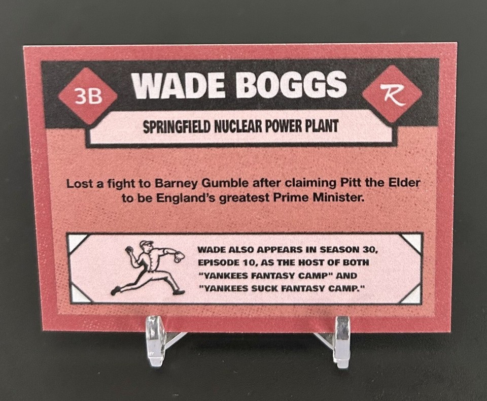 Wade Boggs - Simpsons Springfield Isotopes - HD Quality - Custom ...