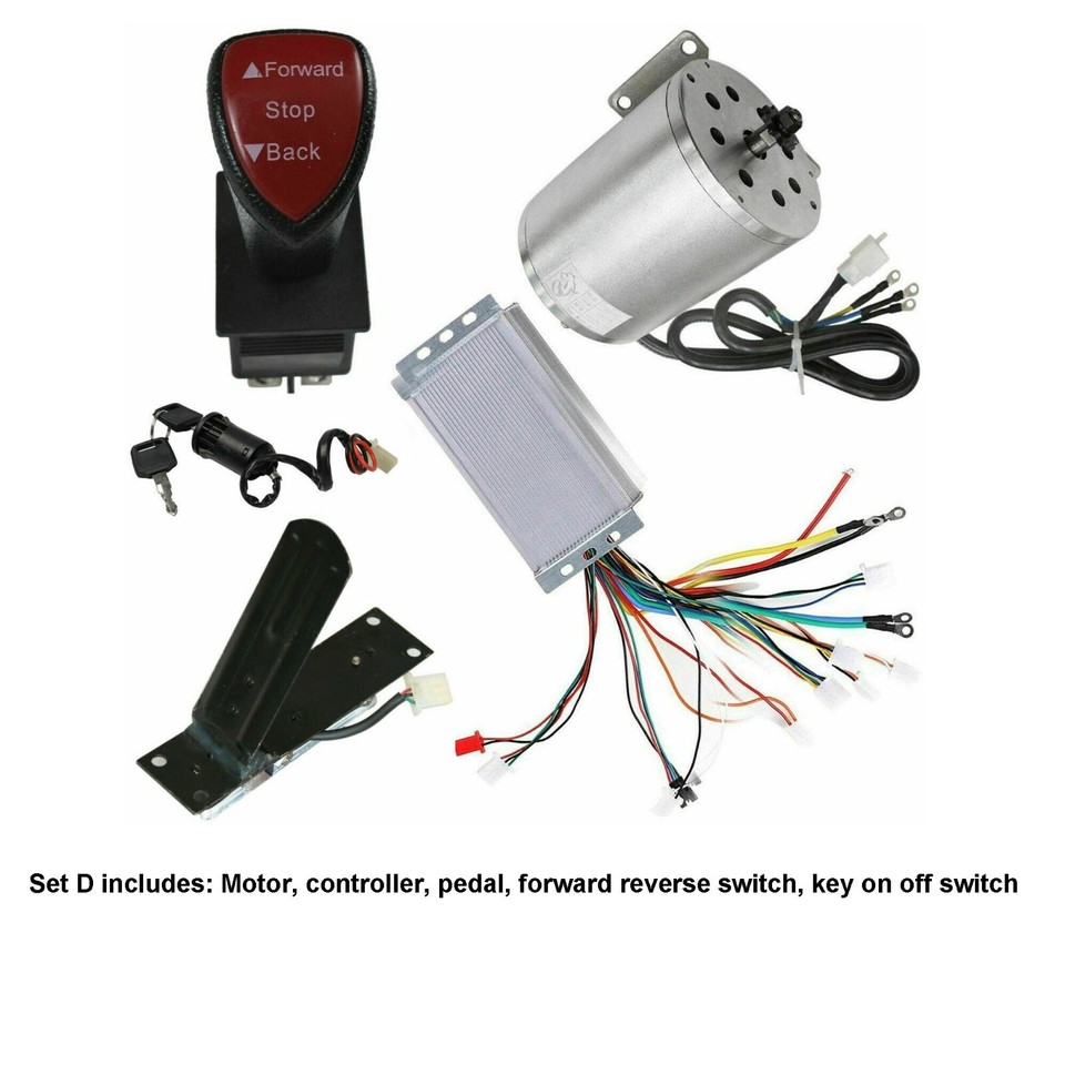 48V 1800W Brushless Motor Kit For Electric Scooter Go Kart ATV Razor ...