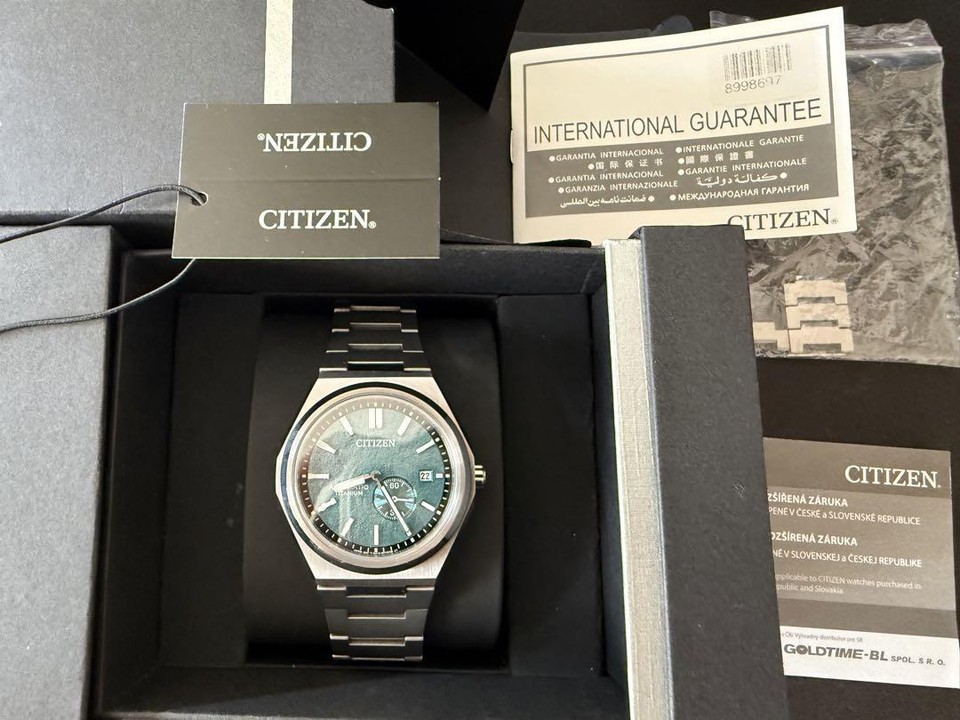 Citizen NJ0180-80X Super Titanium automatic men's watch analog titanium ...