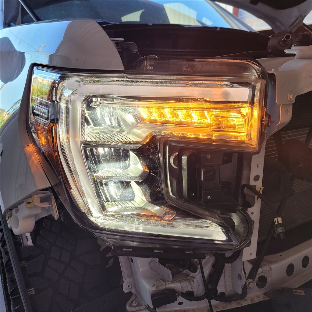 PARTS ONLY-19-21 GMC SIERRA 1500 AT4 LIMITED LEFT DRIVER HEADLIGHT ...