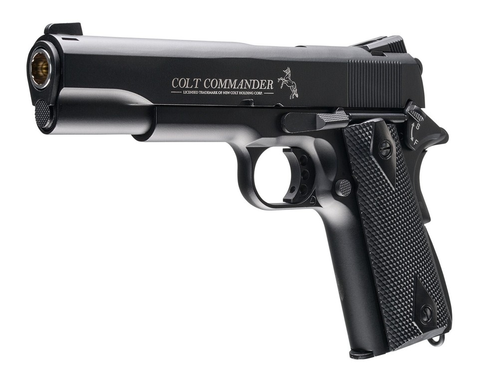 Umarex Colt Commander Blowback .177 Cal Air Pistol w/5x CO2 Tanks and ...