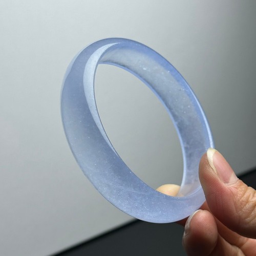 Certified Natural A Burmese Ice Blue Jade jadeite Bracelets Bangle 61mm ...