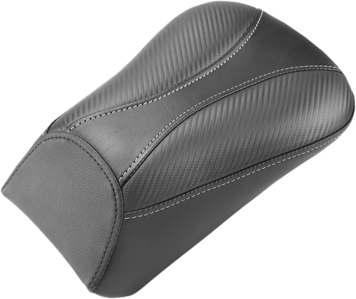 SADDLEMEN Dominator Pillion Pad Standard Reach Black Gray Stitching FL ...