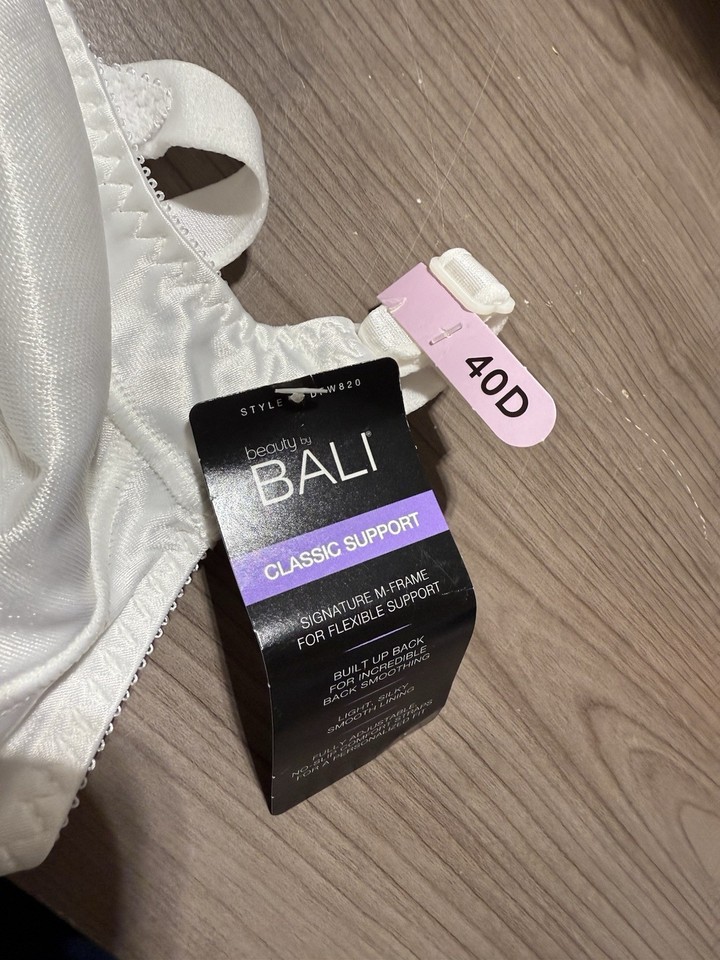 Bali Classic Support Cool Comfort Wire-free Bra- 40D-Ivory | eBay