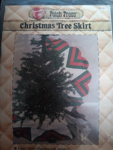 Vtg (1985) Patch Press 385B Christmas Tree Skirt Quilt Pattern NEW ...