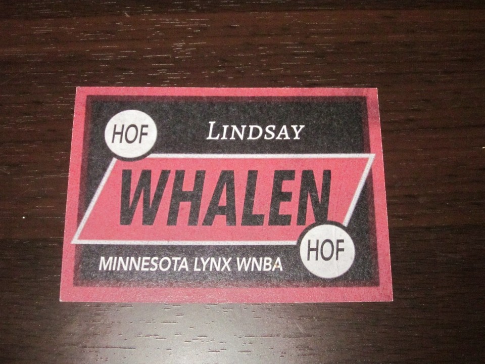 LINDSAY WHALEN SIGNED AUTOGRAPHED MINNESOTA LYNX CHAMPIONSHIP CARD WNBA ...