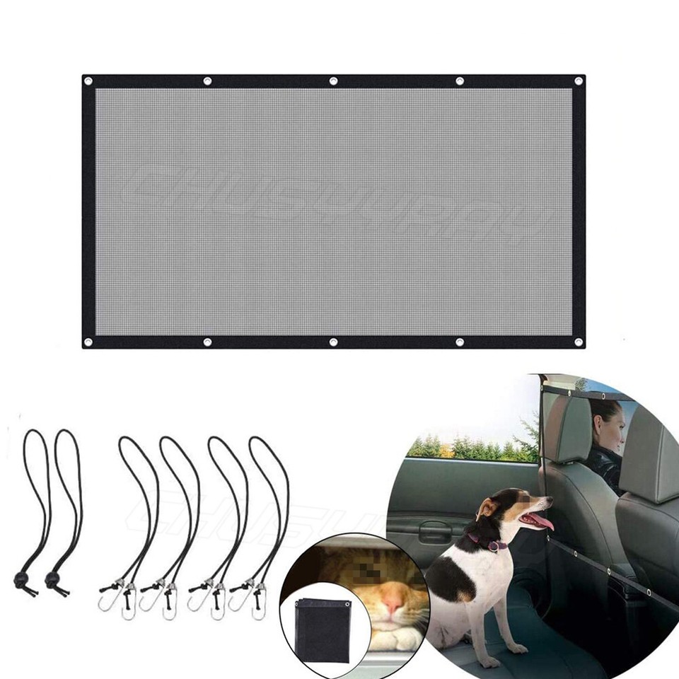 Pet Dog Backseat Barrier Net Divider Safe For Car Suv Auto Fence Cage ...