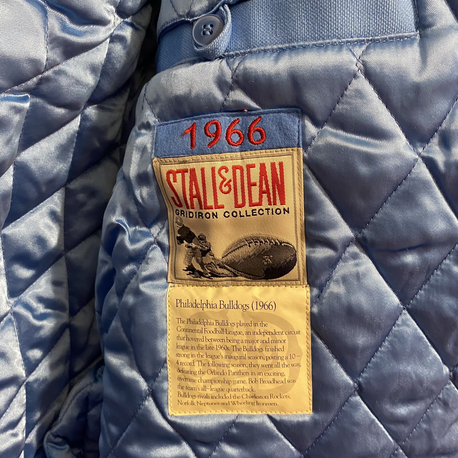 Stall & Dean Gridiron Collection Philadelphia Bulldog… - Gem