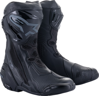 Alpinestars Supertech R Motorcycle Riding Boots Black US 10.5 EU 45 | eBay