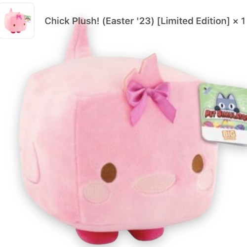 Roblox Pet simulator X Easter Chick Plush Easter '23 with CODE New in ...
