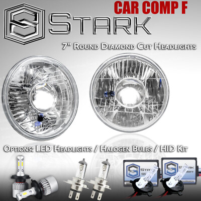 H6024 Head Light Glass Housing Lamp Projector Conversion Chrome 7 ...