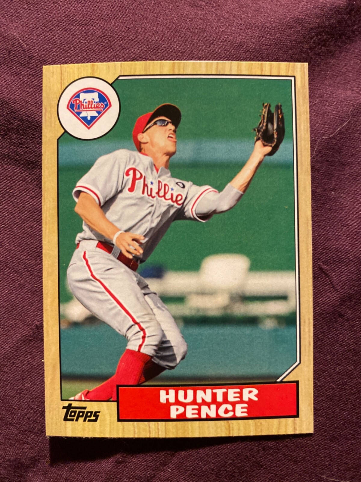 2012 Topps 1987 Topps Minis Insert #TM-72 Phillies Hunter Pence ...