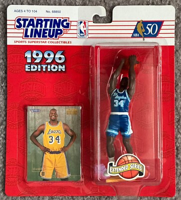 SHAQUILLE O'NEAL SHAQ 1996 Kenner Starting Lineup Extended SLU Figure ...