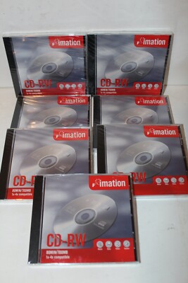 Imation CD-RW 80 MIN/700 MB 7 CDs - New Sealed | eBay