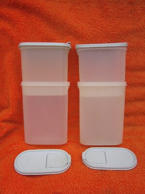 SET OF TUPPERWARE MODULAR MATES ( SIZE 3 & 4) 2 CONTAINERS OF EACH SIZE ...