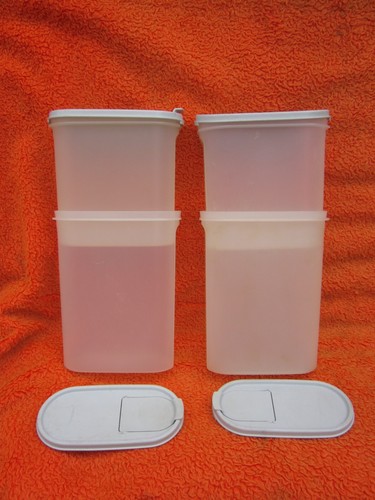 SET OF TUPPERWARE MODULAR MATES ( SIZE 3 & 4) 2 CONTAINERS OF EACH SIZE ...