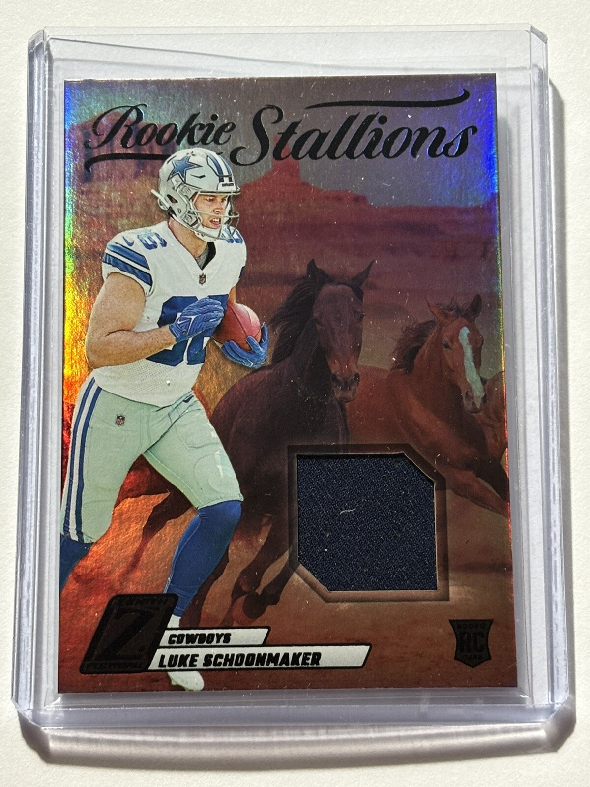 Luke Schoonmaker 2023 Panini ZENITH Rookie Stallions Patch RC Cowboys ...