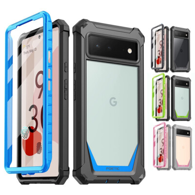 For Google Pixel 6 case with screen protector Phone Shockproof Cover ...