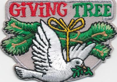 Girl Boy Christmas GIVING TREE Angel Donation Patches Crests Badges ...