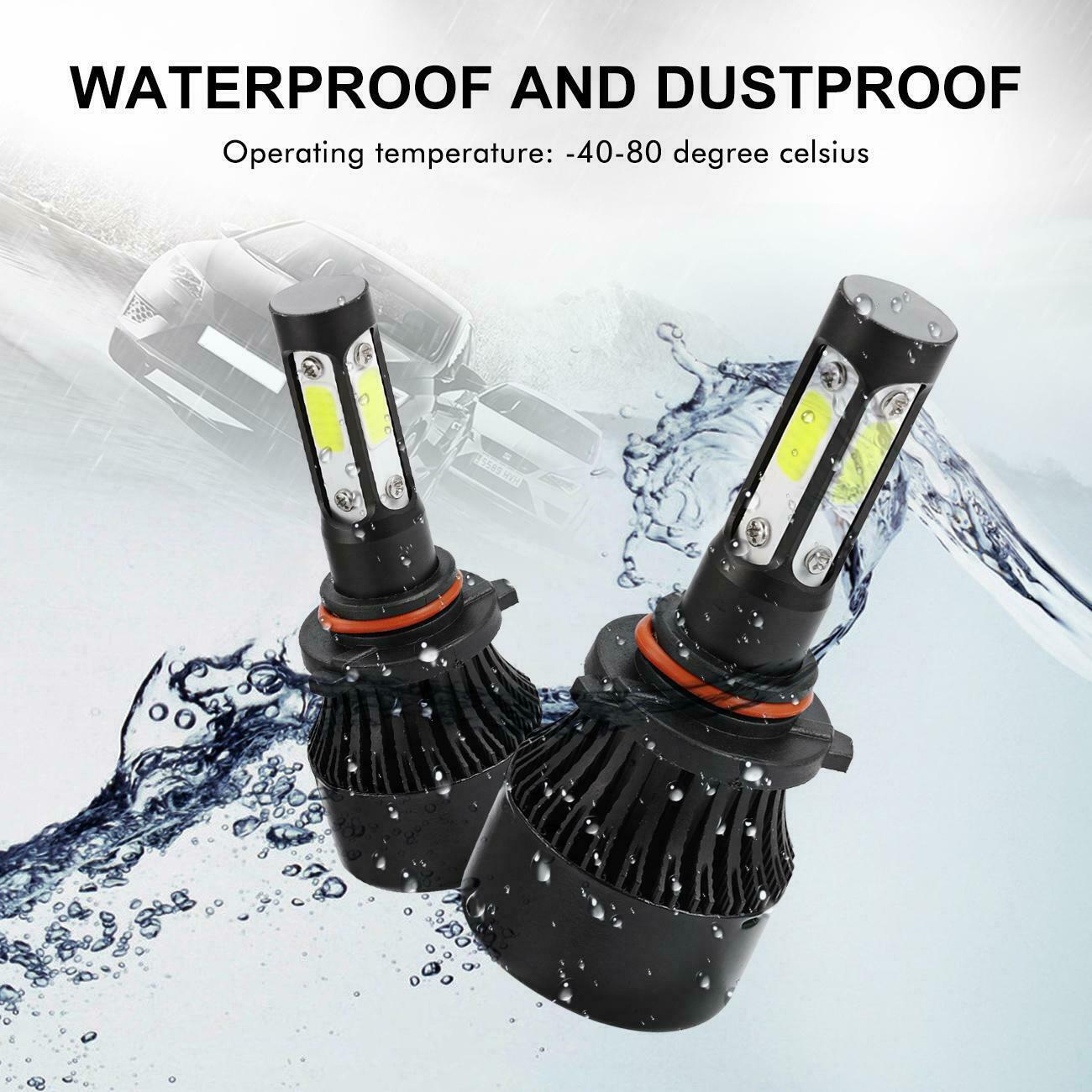 Faro Luces Fuertes Para Auto Coche Luz Carro 4-SIDE Bulbs 9005 LED ...