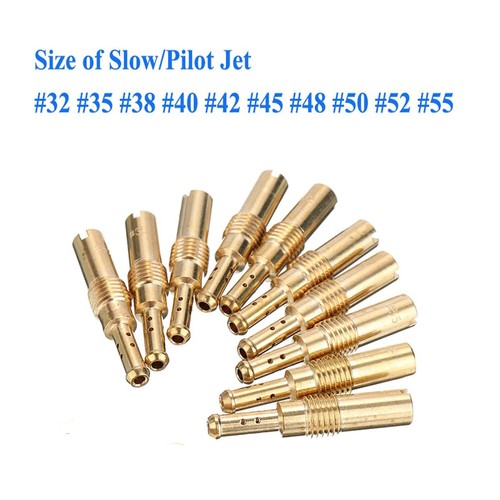 20 PCS Carburetor Main jet kit & Main Slow/Pilot Jet Set For Mikuni PWK ...