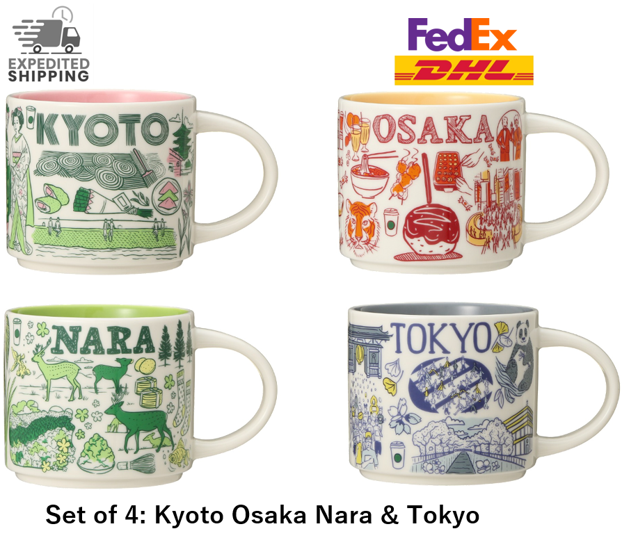 STARBUCKS JAPAN - Kyoto/Osaka/Nara/Tokyo Set of 4 - Been There Coffee ...