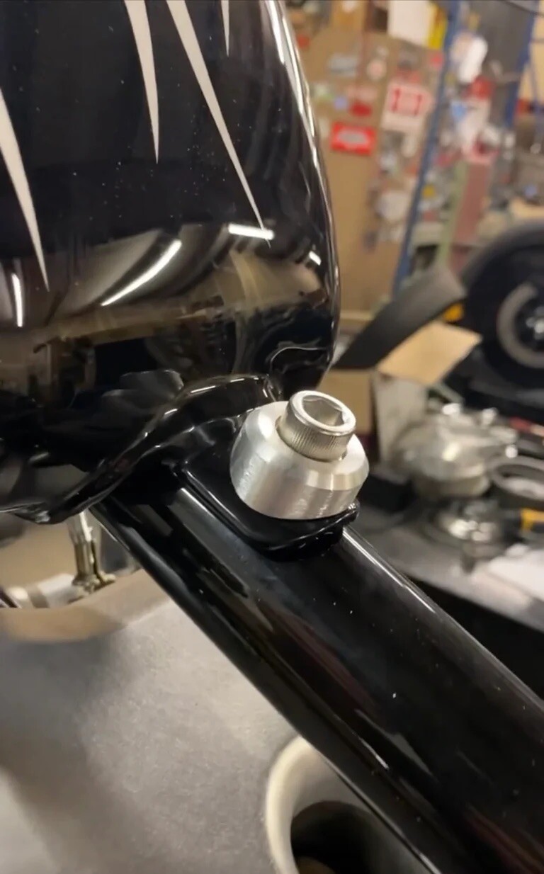 chopper tank mount adapter part harley 6061 billet aluminum | eBay