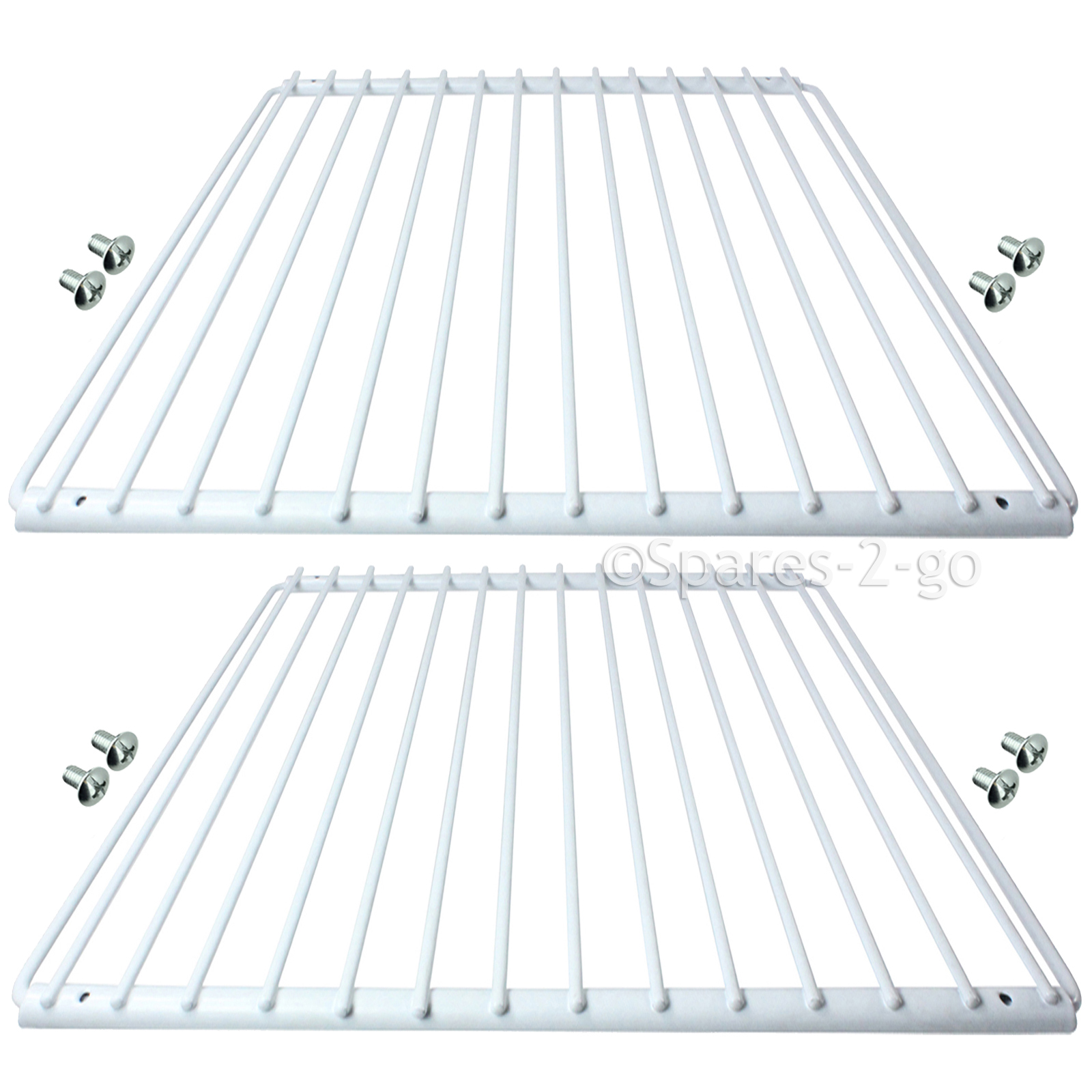 2 X Fridge Shelf for Dometic Refrigerator White Plastic Coated ...