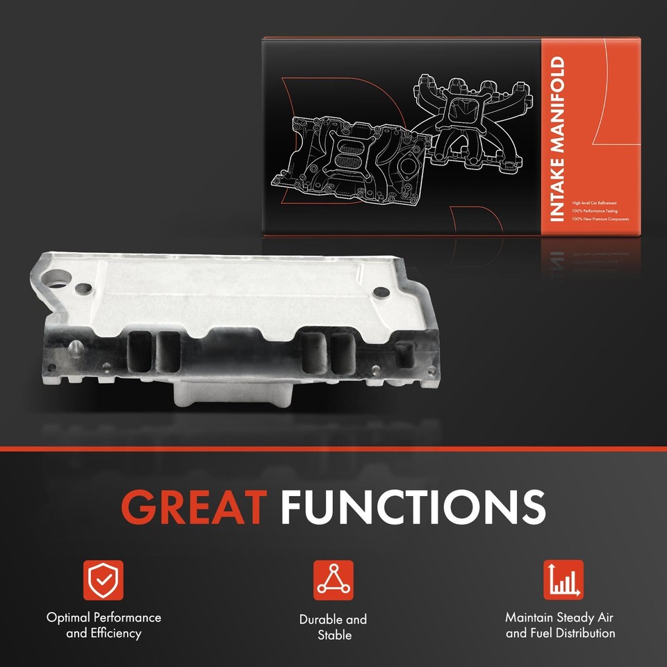 Vortec Single Plane Small Block High Rise Intake Manifold for Chevy 350 ...