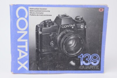 User Manual For Contax 139 Quartz Camera | eBay