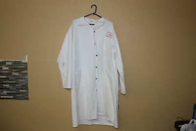 Vintage USDA Inspector Food Meat Factory Butcher Shop Long Coat 2XL ...