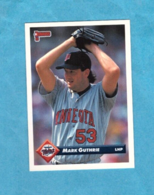 1993 Donruss Baseball card #714 Mark Guthrie Twins | eBay