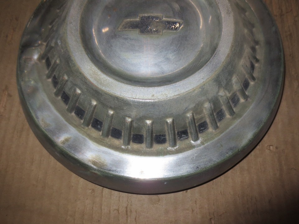 1964 64 65 Chevrolet Hubcap Rim Center Hub Cap Cover POVERTY DOG DISH ...
