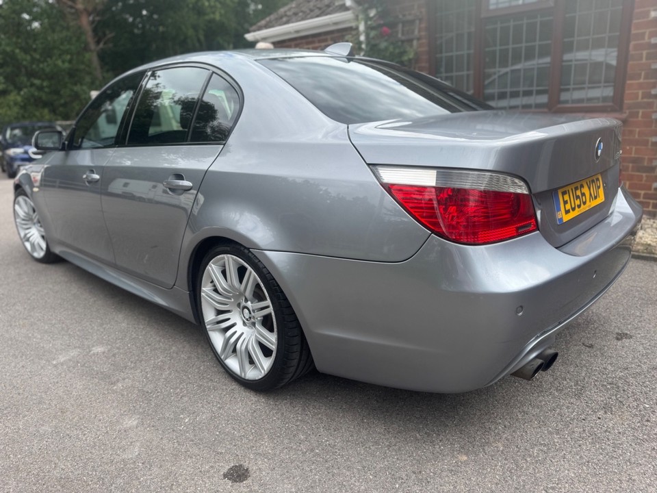 BMW 5 Series, M535D M Sport Auto. Silver with Black interior. 136,000 ...