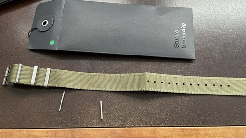 New Studio Underd0g 18mm Olive Green Single Pass Thru NATO STRAP ONLY ...