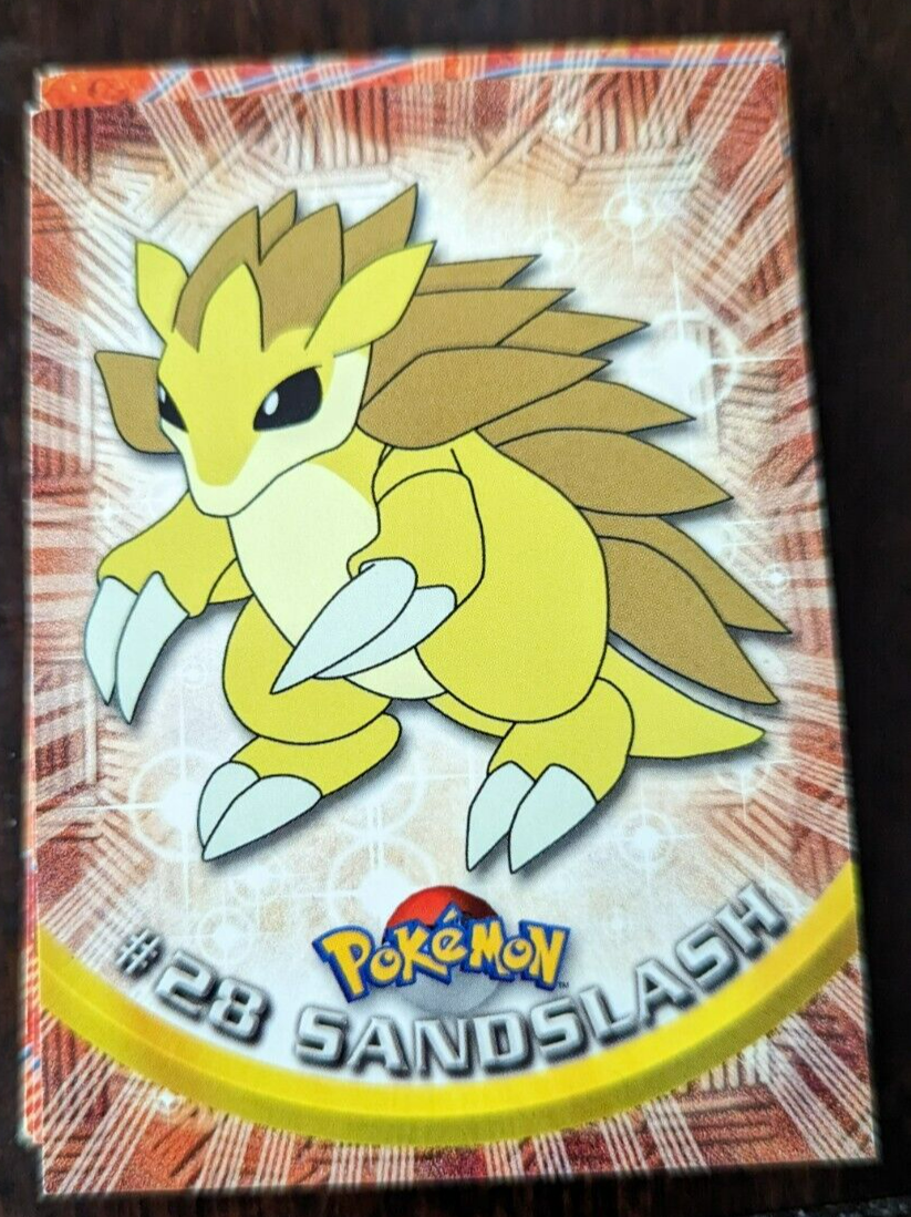 Sandslash #28 Topps TV Animation Pokemon Card Blue Logo | eBay