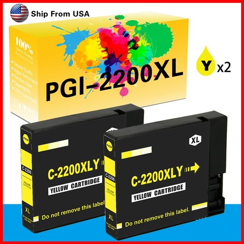 2PK PGI2200XL PGI-2200XL PGI2200 Ink Cartridge for Canon MAXIFY IB4030 ...