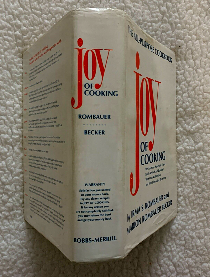 The Joy Of Cooking Rombauer 1975 Edition 1984 Printing Hardcover Dust ...