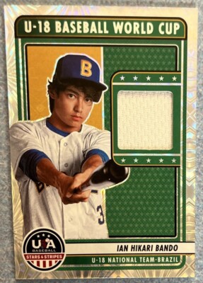 2023 Panini Stars & Stripes Ian Hikari Bando Holo Team Brazil Jersey ...