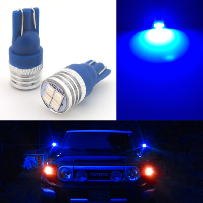 2x Bright Ultra Blue LED Side Mirror Light Bulbs for 2007-2014 Toyota ...