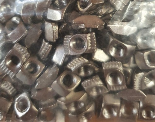 200 Stück Edelstahl A2 Hammermutter Nut 6 Nutenstein, Steghöhe 1.0 mm ...