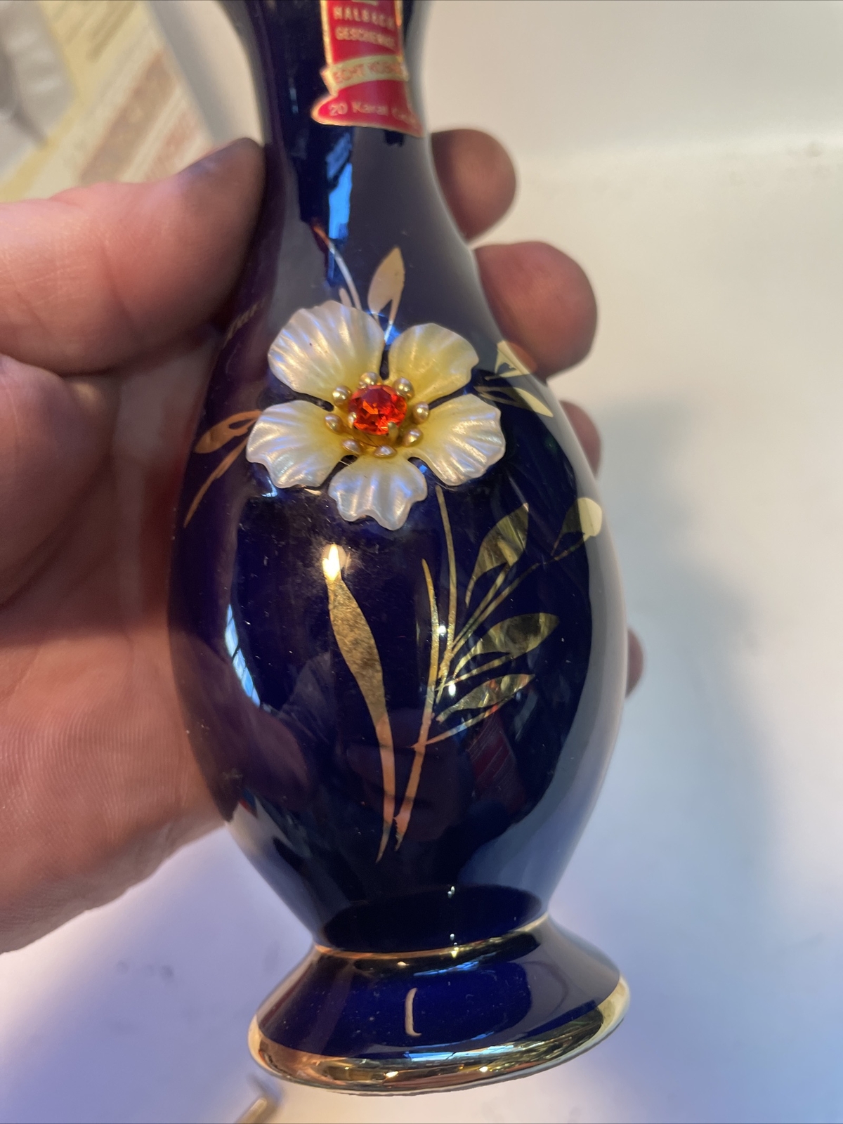 echt kobalt germany 20 k gold vase | eBay