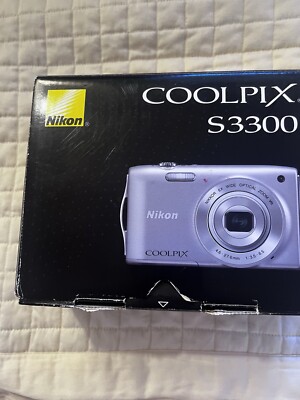 Nikon Coolpix S3300 Silver 6x Digital Camera Great Little Camera | eBay