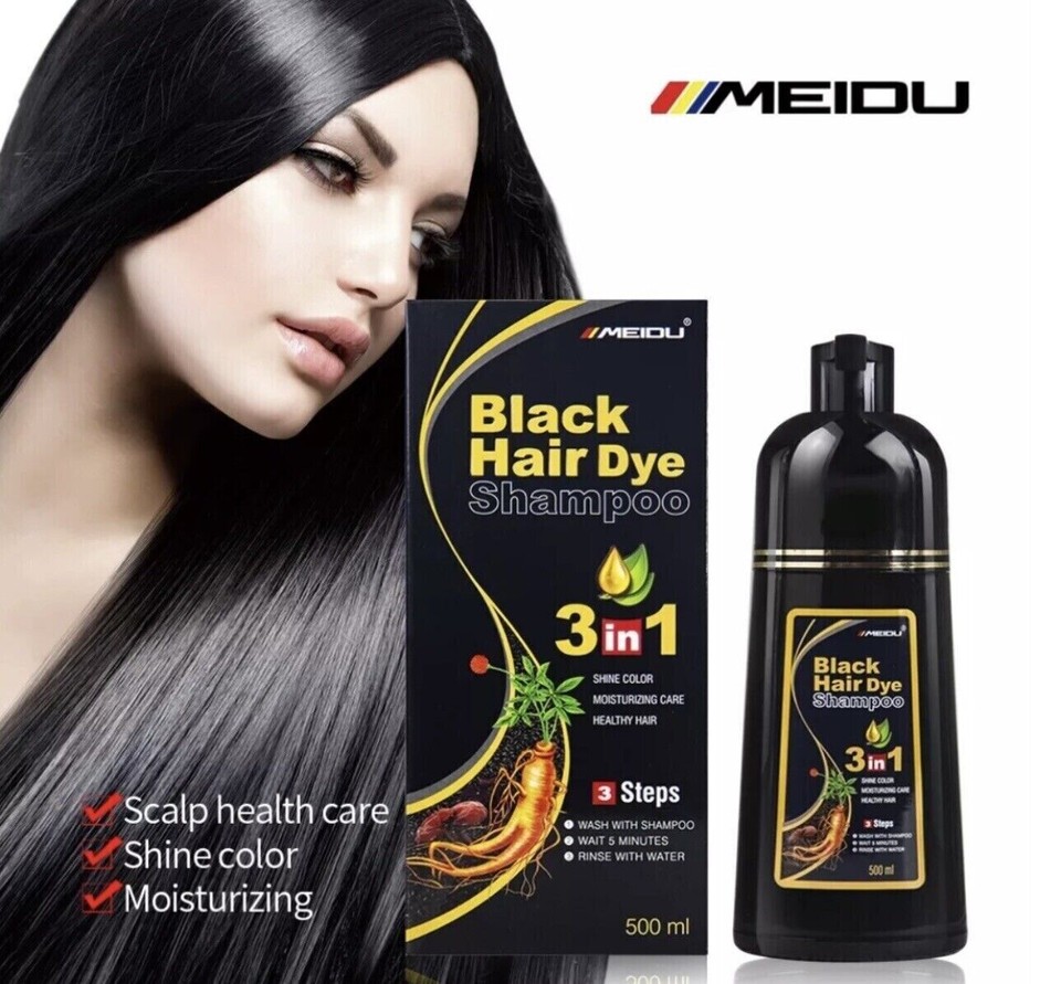 Shampoo 500ml Hair Dye Hair Dye Instant Fast Permanent Natural Coconut ...