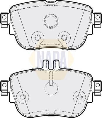 Brake Pads Set fits MERCEDES E220D 2.0D Rear 2016 on NAPA 0004206000 ...