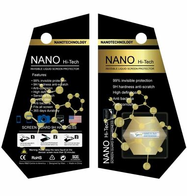 Nano Hi-Tech Invisible Liquid Screen Protector for all iPhone Samsung ...