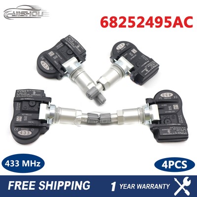 SET OF 4 NEW TIRE PRESSURE SENSOR TPMS FOR JEEP DODGE CHEROKEE 433MHz ...