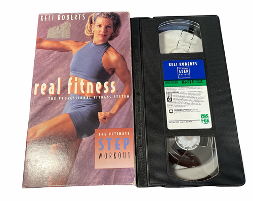 Vtg KELI ROBERTS REAL FITNESS & ULTIMATE STEP WORKOUT 1993 x 60 Mins ...